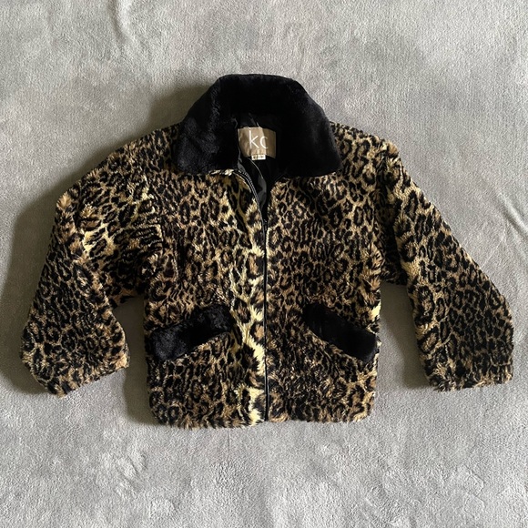 KC Collections | Jackets & Coats | Kc Collection Vintage Y2k 9s Leopard ...